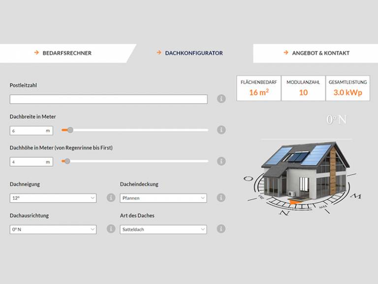 Solarflix Online-Konfigurator - Planungswelten