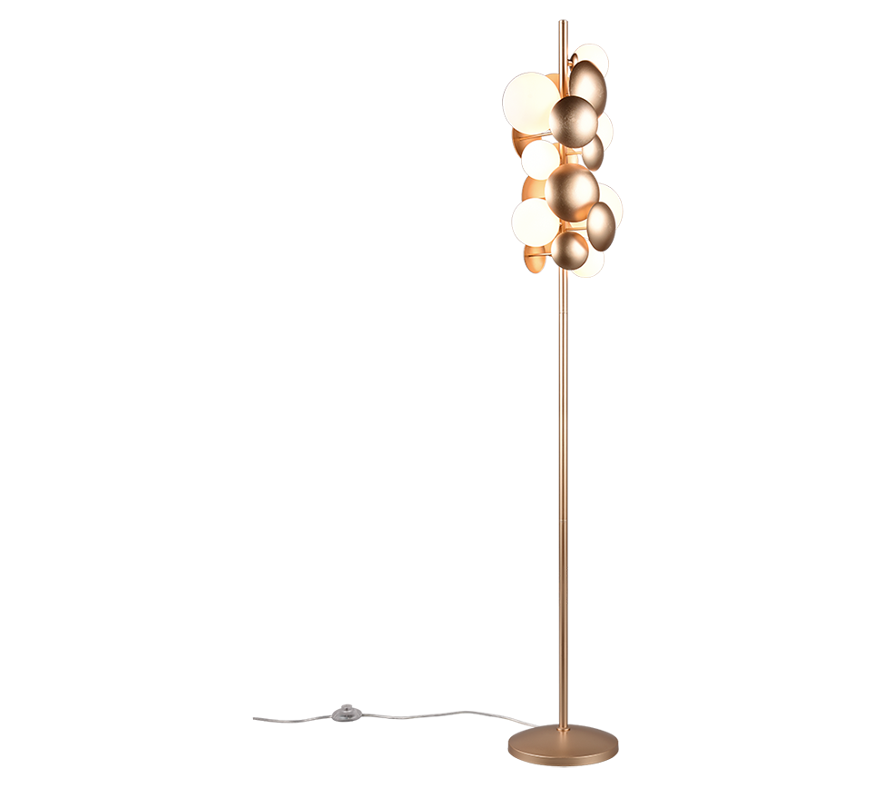 AGL Stehlampe Bubble 7flg goldfarben⚡️Sparpreis⚡️